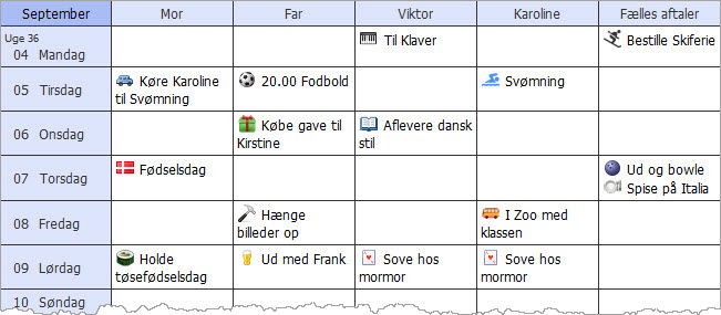 Smart onlinekalender der giver overblik for hele familien.